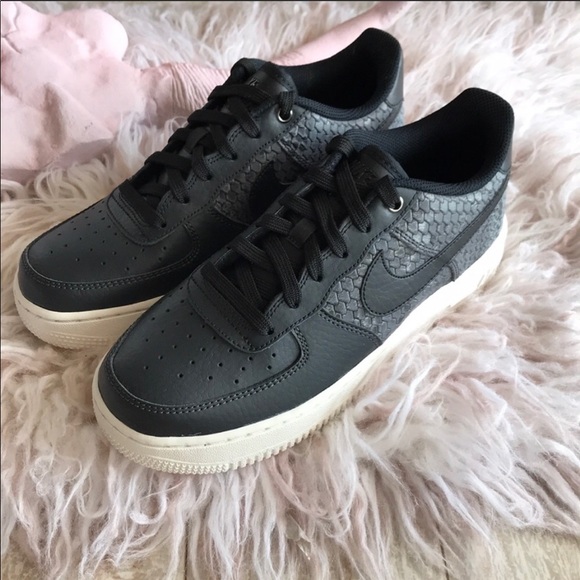 Nike | Shoes | Nwt Nike Air Force Black Snake Skin | Poshmark